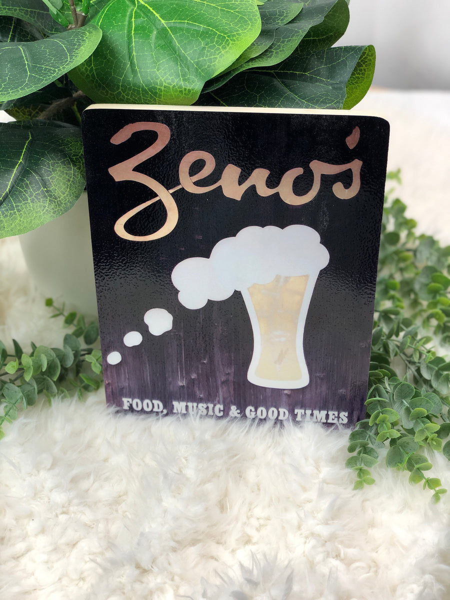 "ZENO'S" BAR SIGN – Christine's Hallmark Shop